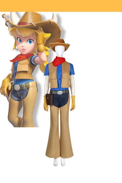 Princess Peach Showtime! Cowboy Costume Set - Cosrea Cosplay