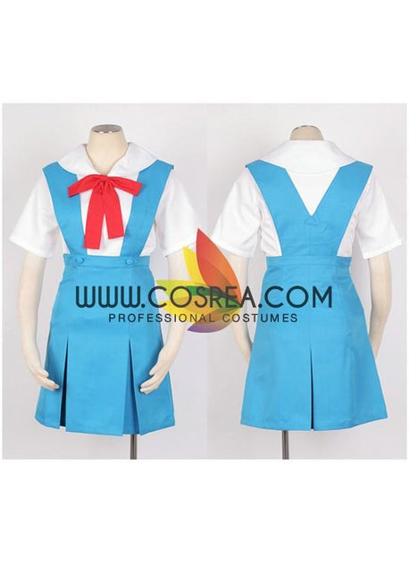 Neon Genesis Evangelion Rei School Uniform Cosplay Costume - Cosrea Cosplay