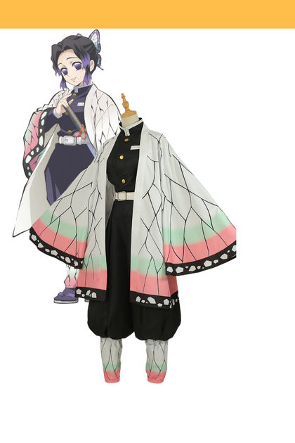 Demon Slayer Shinobu Kocho Insect Hashira Cosplay Costume - Cosrea Cosplay