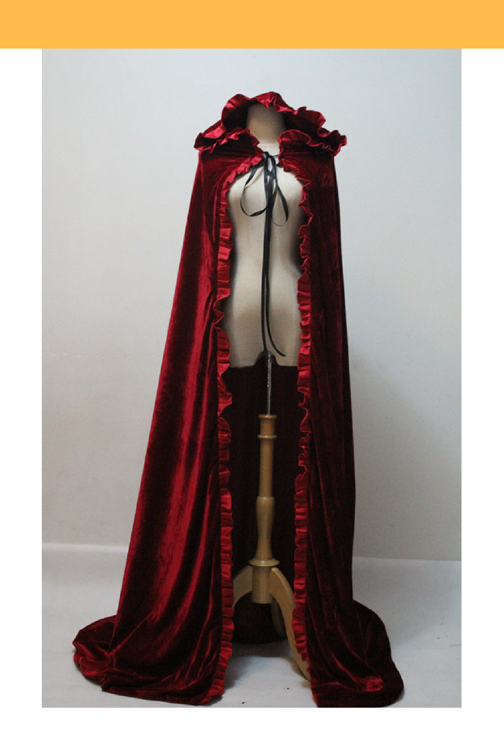 Dark Red Velvet Cape - Cosrea Cosplay