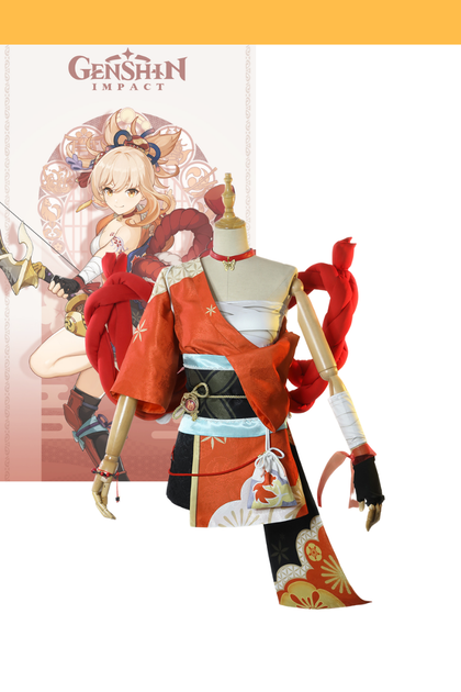 Genshin Impact Yoimiya Standard Size Only Cosplay Costume - Cosrea Cosplay
