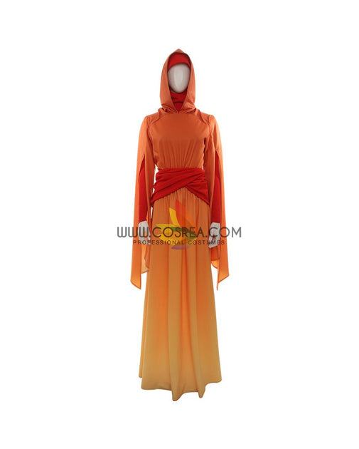 Star Wars Padme Amidala Flame Colored Robes Cosplay Costume - Cosrea ...